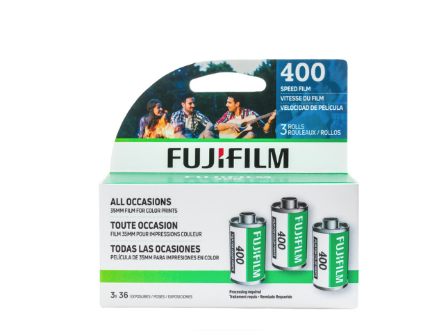 FUJIFILM 400 Color Negative Film (3-Pack, 35mm Roll Film, 36 Exposures ...