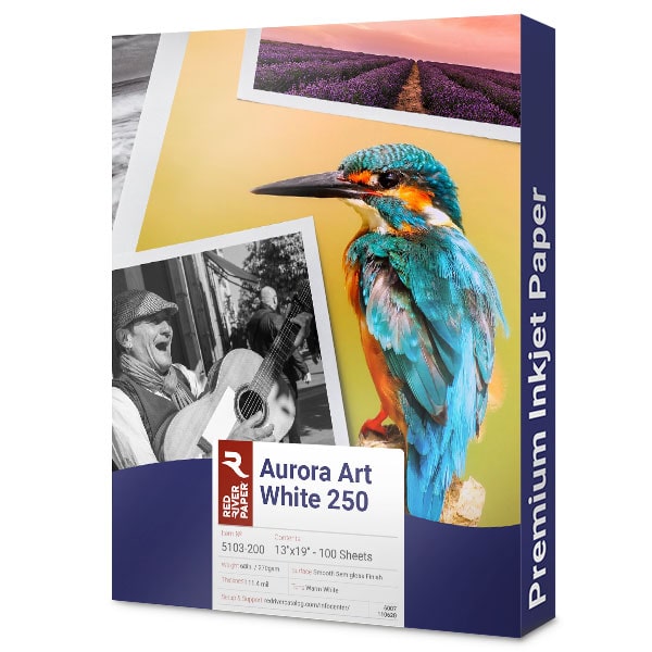 Red River Paper - Aurora Art White 250 Photo Paper 11x14 50 Sheets (It ...